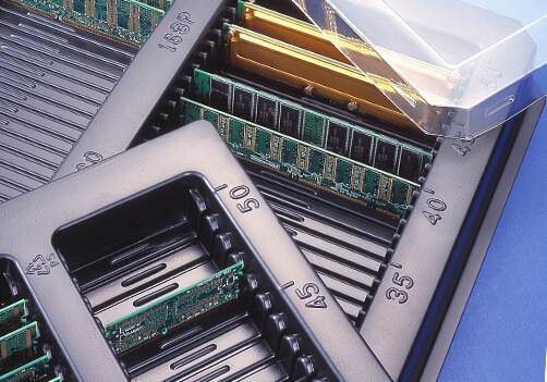 ESD Plastic Shipping Trays for DRAM - WJP Advanced Packaging Corp.